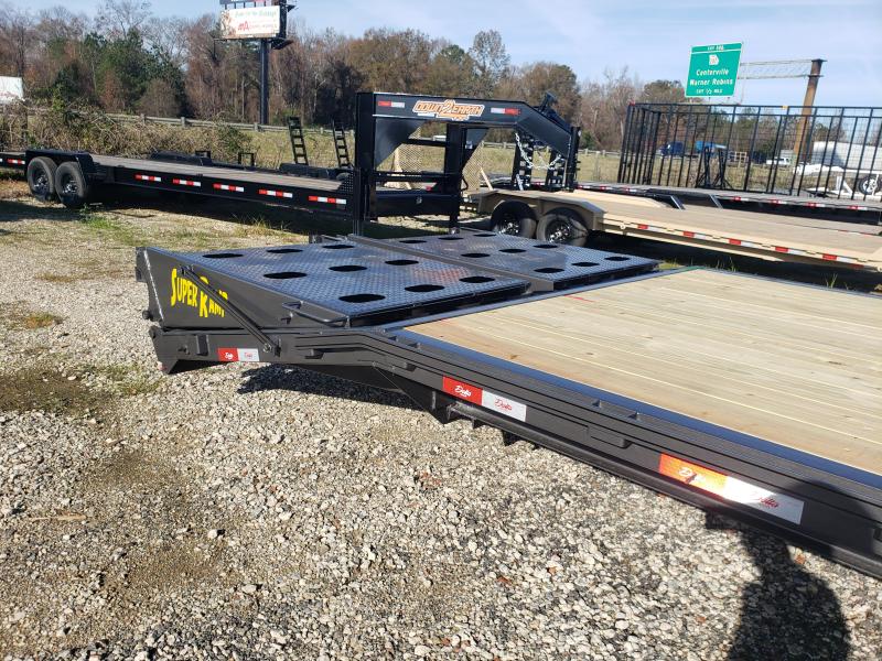 2023 DELTA Trailers 40 FT hotshot deckover trailer flatbed with monster ...