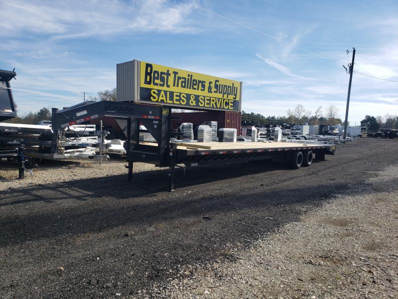Delta trailer 40 ft gooseneck deckover mega ramp Flatbed Trailer in ...