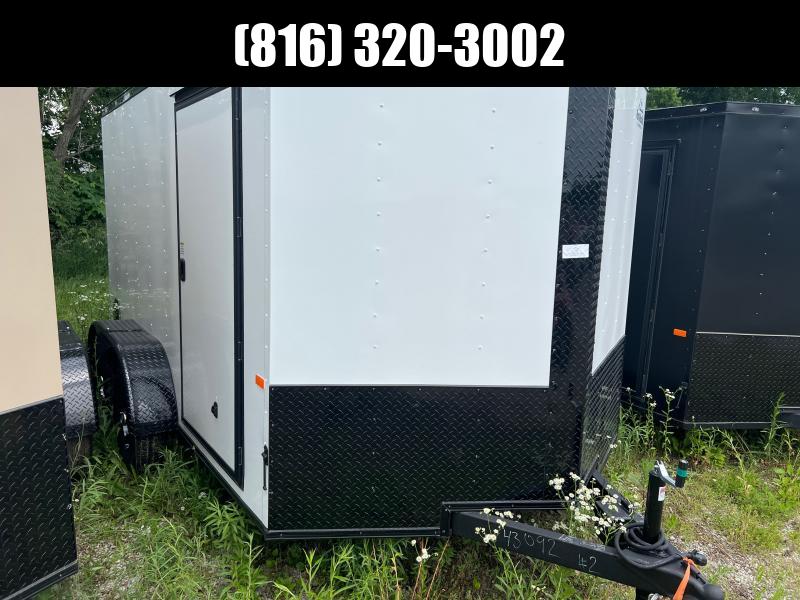 2022 ROCK SOLID 7 X 12 X 6 ENCLOSED CARGO TRAILER W/BLACK TRIM *SUMMER ...