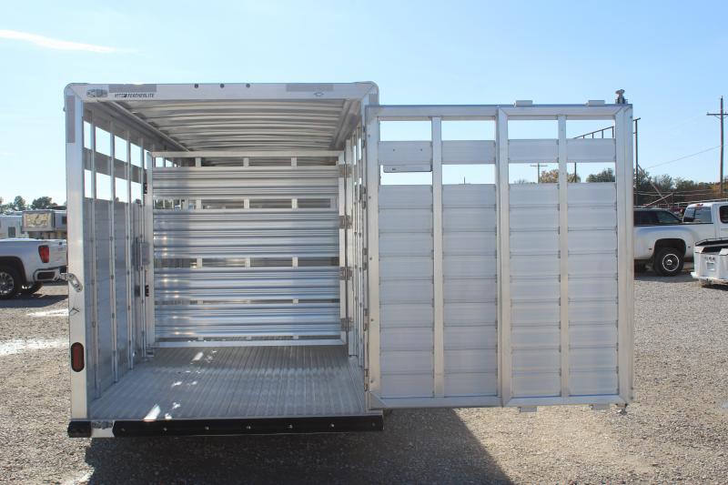2024 Featherlite 24' 8117 Dual Cut Gate Stock Trailer in Pilot Point ...