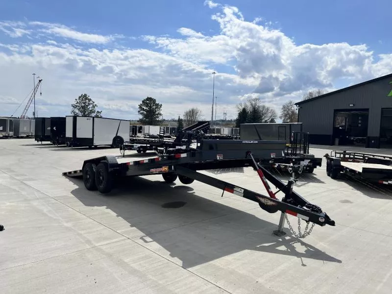NEW 2025 H&H Speedloader 24’ Manual TILT flatbed Trailer 2-5200 lb ...