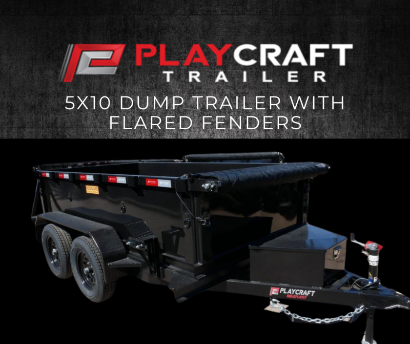 2025 PlayCraft Trailers 6.5X10 LIGHT DUTY DUMP 6K TARPS FLARED SIDES ...