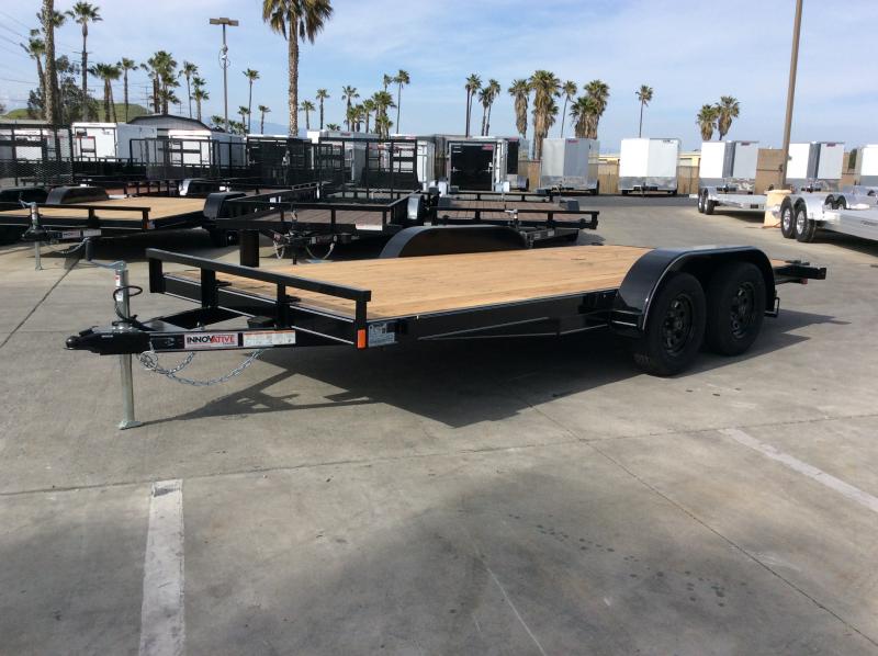 2023 Innovative Trailer Mfg. 83" x 16' Economy Wood Car Hauler Flatbed ...