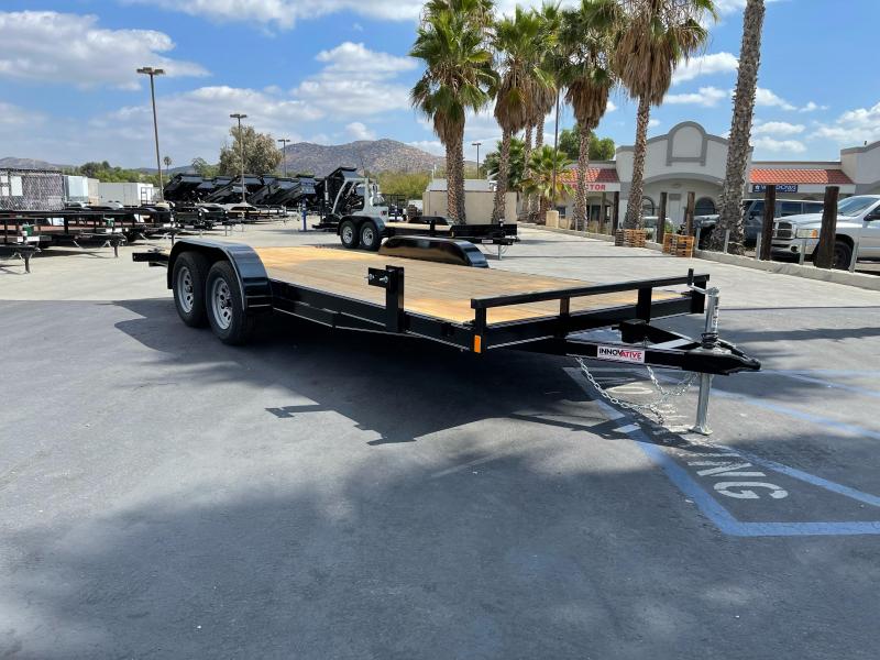 2021 Innovative Trailer Mfg. 83" x 18' Economy Wood Car Hauler Flatbed ...