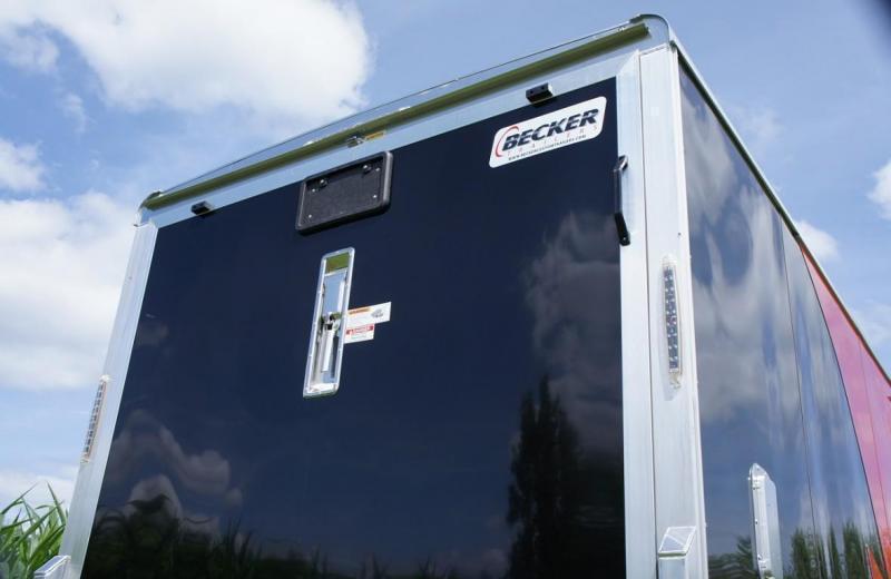 Aluminum 17' slant wedge enclosed motorcycle cargo utility trailer in ...