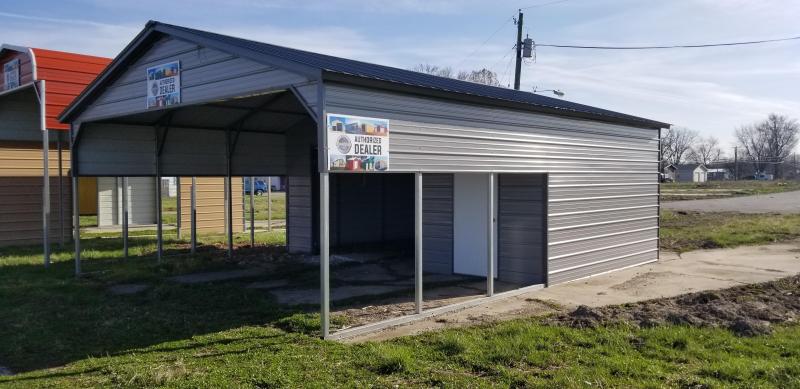 2020 American Steel Carports Utility Carport w/Storage Shed Metal ...