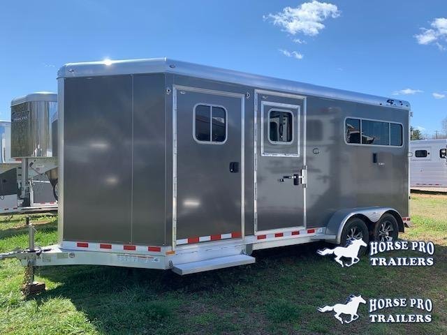 2024 4-Star 2 Horse Straight Load Bumper Pull w/SIDE RAMP & QUIET RIDE ...