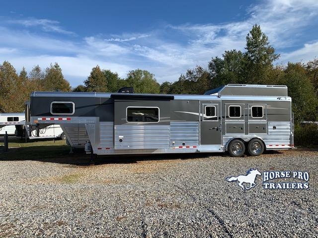 2024 4-Star Deluxe 3 Horse 14' Outback Living Quarters w/Slide Out DUAL ...
