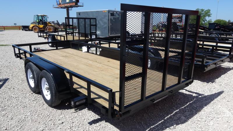 16'x76" Tandem Axle Utility Trailer With 4' Fold-in/out HD Gate in ...