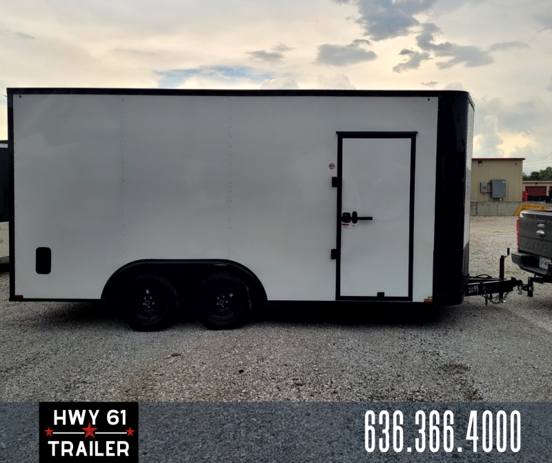 2022 ARISING Enclosed Trailer 8.5x16 TA 35K 7'6" White/Blackout | Hwy ...