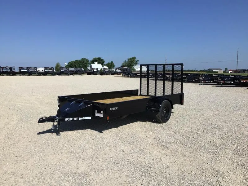 2026 Rice Trailers Single Stealth 76X12 Solid Side Single Axle w ...