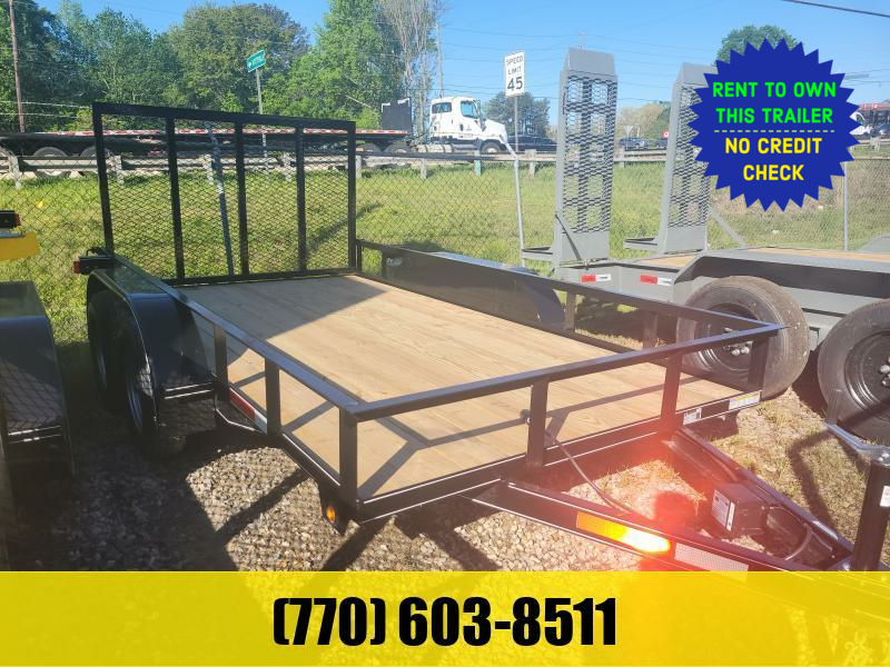 6X12 Utility W/ Brakes & 4 Foot Removable Gate 2024 Lonewolf in ...