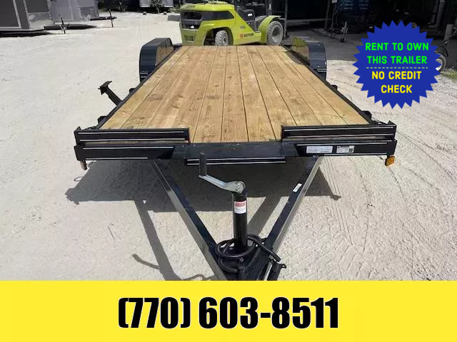 7X20 Wood Floor Car Hauler, Winch Plate, Removable Driver Fender, W/ 5 ...