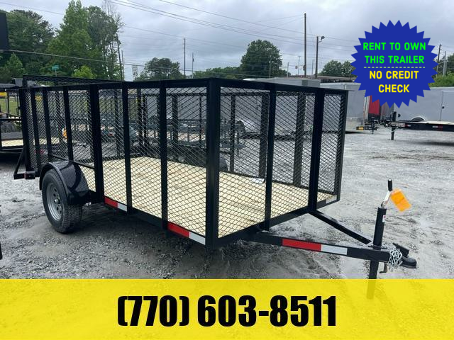 6X12 Utility W/ 4 Foot Mesh Sides & 4 Foot Removable Gate 2024 Lonewolf ...