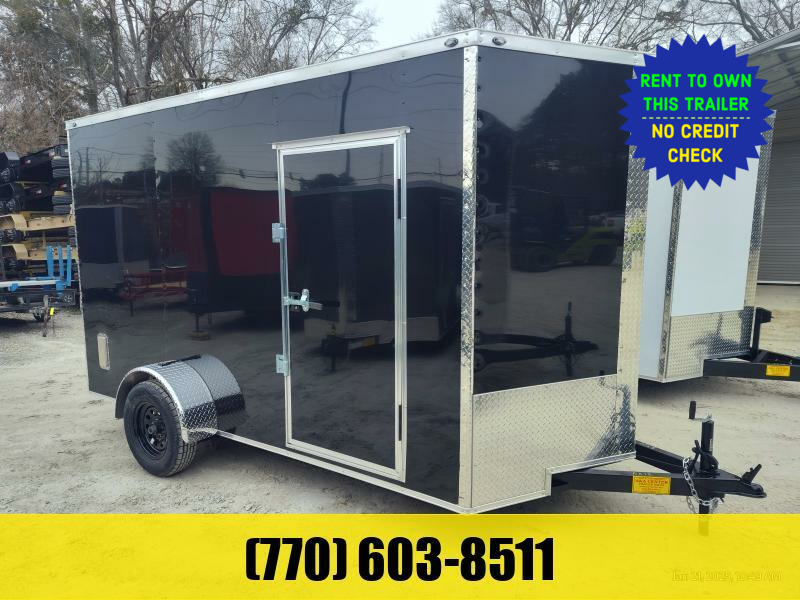 6x12 Enclosed Trailer 7 Foot Interior Height .080 Poly Skin One Piece ...