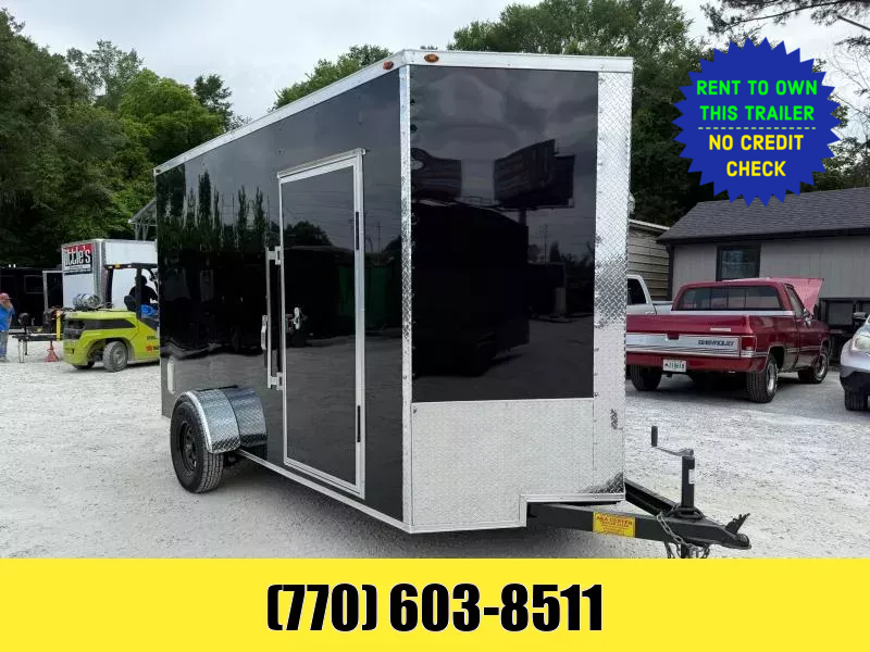 6x12 Enclosed Trailer 7 Foot Interior Height .080 Poly Skin One Piece ...