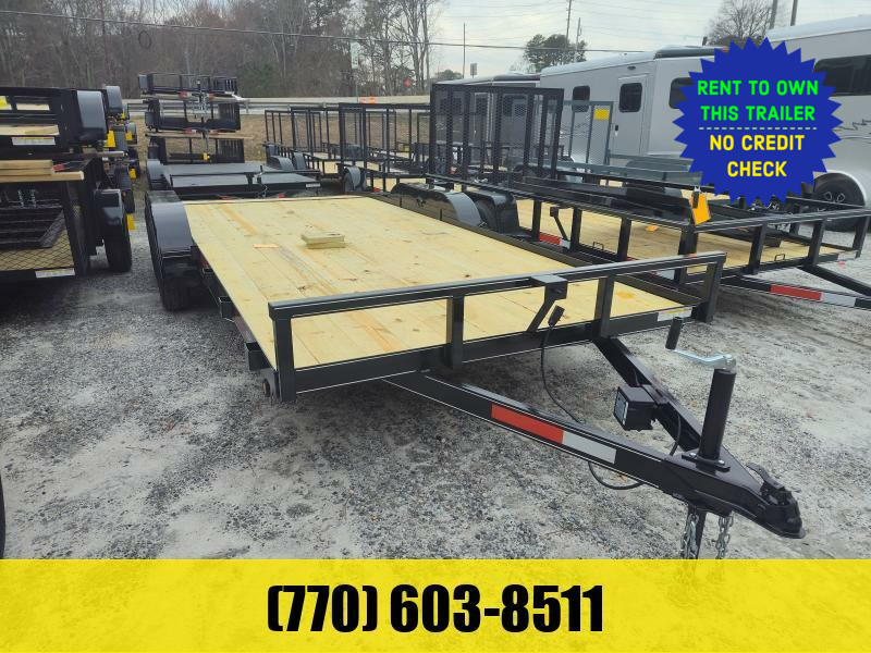 7X18 Car Hauler W/ 2 Foot Dovetail Removable Fenders Spare Tire Mount ...