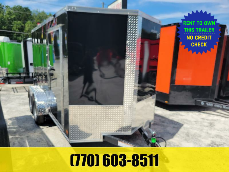 6x12 Enclosed Trailer 6'3" Interior Height 2 Way Aluminum Side Flow ...