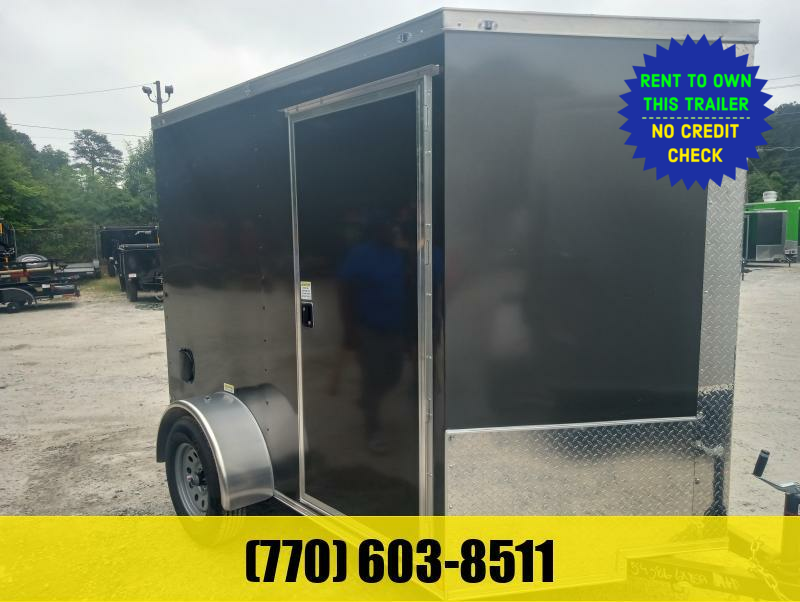 6X8 Enclosed Trailer 6'3" Interior Height W/ Side Door & Ramp 2024 ...