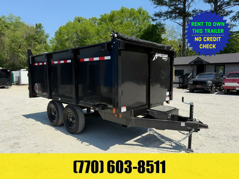6X12 Dump Trailer USED W/ 44" Sides 2-5200 LB Axles & Tarp 2024 ...