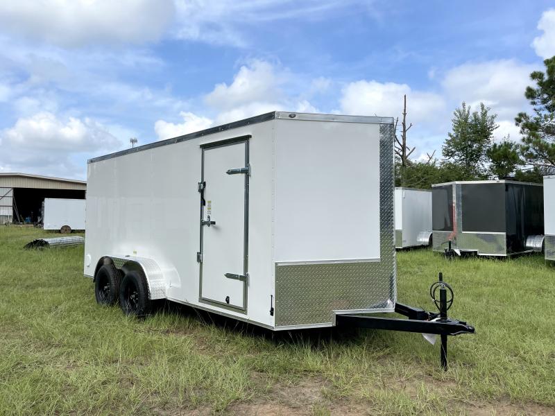 2024 PowerLine Cargo 7x16 Tandem Axle Cargo / Enclosed Trailer in ...
