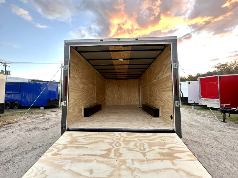 2024 PowerLine Cargo 8.5x16 Tandem Axle Cargo / Enclosed Trailer in ...