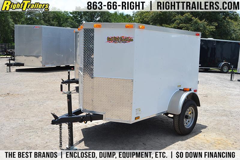 4x6 Red Hot Trailers | Enclosed Trailer in Lakeland, FL | Trailer Trader