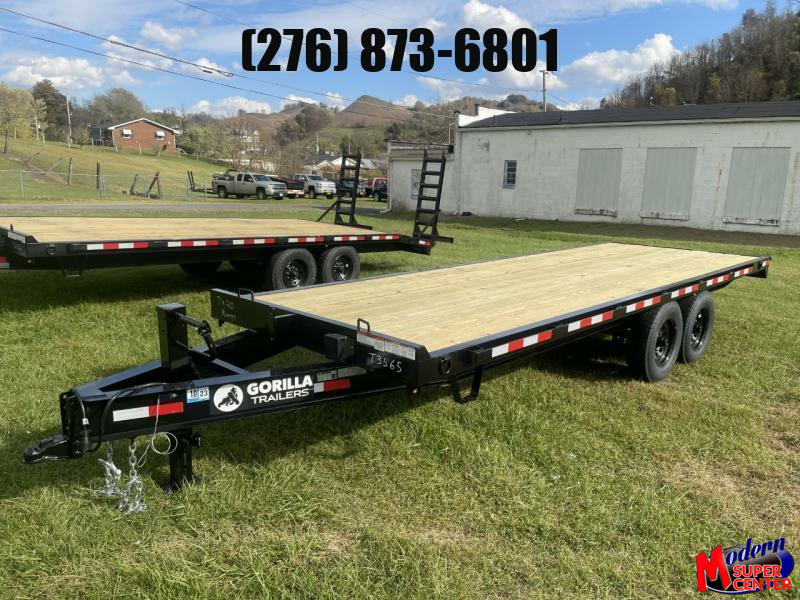 2022 GORILLA 7X20 FLAT DECK Deckover Equipment Trailer 14K (with Slide ...