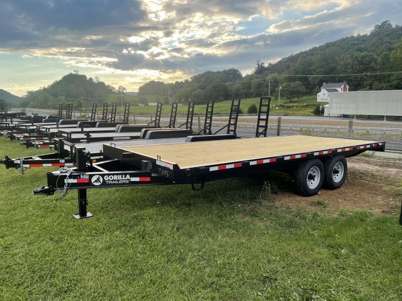 2022 GORILLA 7X20 FLAT DECK Deckover Equipment Trailer 14K (with Slide ...