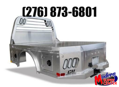 CM Truck Beds AL SK Aluminum Skirted Gooseneck Flat Bed 8'6"/97"/56"/42 ...