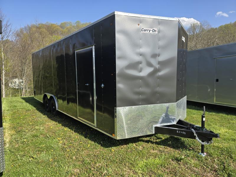 2025 Carry-On 8.5X24 V-NOSE + 12" Extra Height Cargo / Enclosed Trailer ...