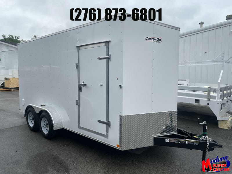 2022 Carry-On 7X16CGRCM V Slopped Nose +12" Extra Height Enclosed Cargo ...