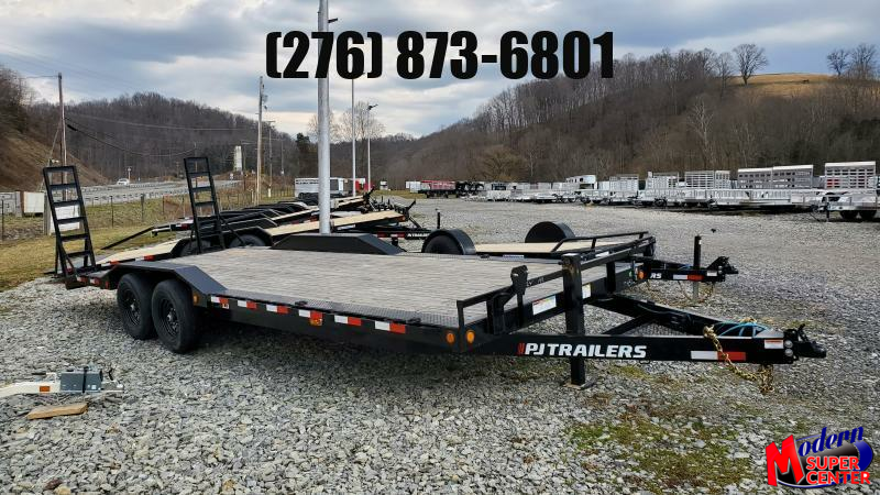 2023 PJ Trailers 102" x 24' B6 14K Drive-Over Fenders Car Hauler ...