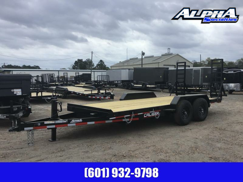 2022 Caliber 7 x 18 Tandem Axle Equipment Trailer - 14k GVWR in Pearl ...