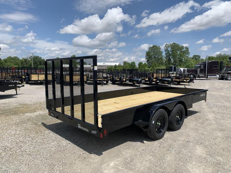 2023 Rice Trailers (82" X 16') Tandem Stealth Trailers Utility Trailer ...