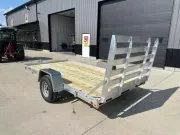 2026 Bear Track 76" X 12' Aluminum Wood Deck Utility Trailer w ...