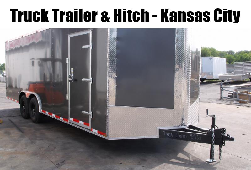 Enclosed Trailer 8.5 x 24 Dove Ramp 7' Interior Side Escape Door 48 ...