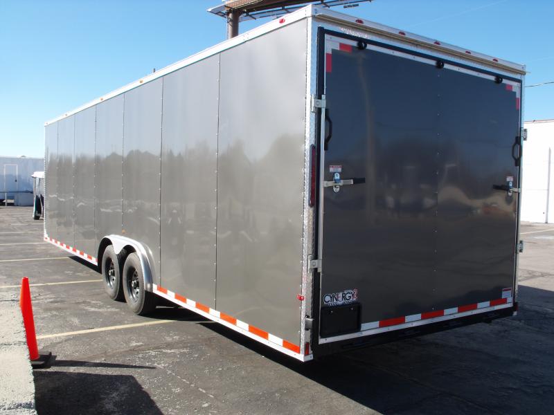 Enclosed Trailer 8.5 x 28 Dove Ramp 7' Interior Charcoal In Color Ramp ...