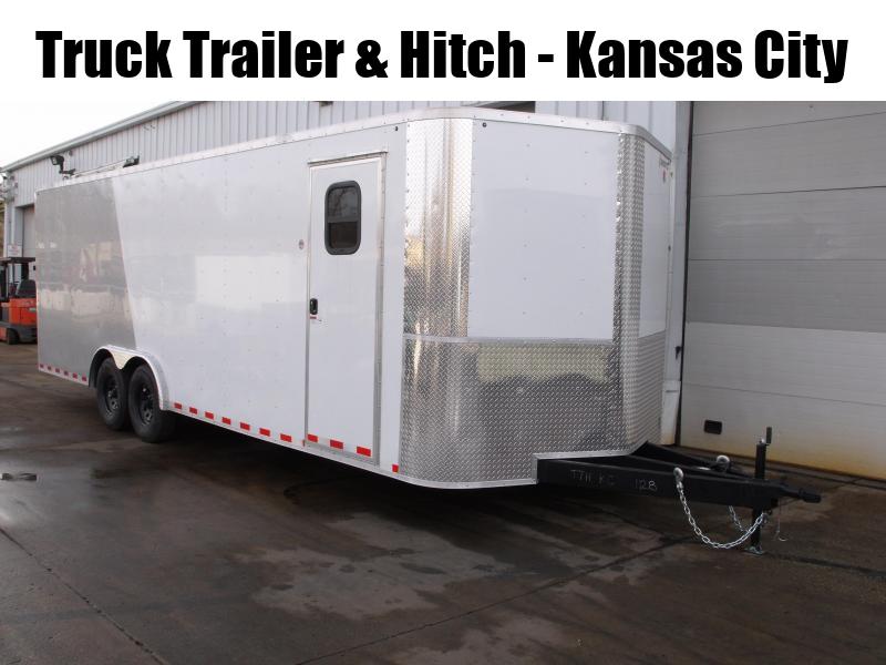 Enclosed Trailer Razor Trailer 8.5 X 24 Wedge Nose Dove Tail 7' Tall ...