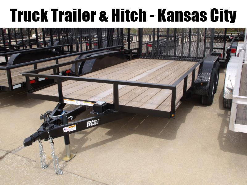 7 x 14 Utility Trailer Spring Assisted Gate 7000 GVWR Brakes 4 Wheel in ...