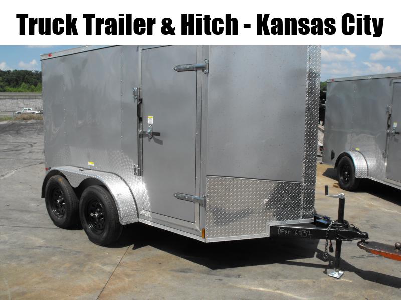 Enclosed Trailer 6 x 10 Ramp 6' 3" Interior Silver Mist In Color Ramp ...