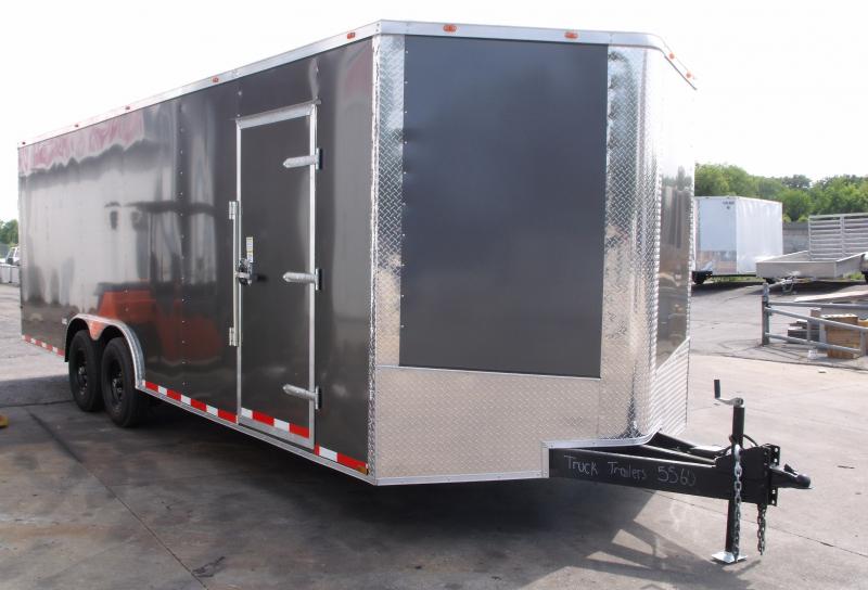 Enclosed Trailer 8.5 x 24 Dove Ramp 7' Interior Side Escape Door 48 ...