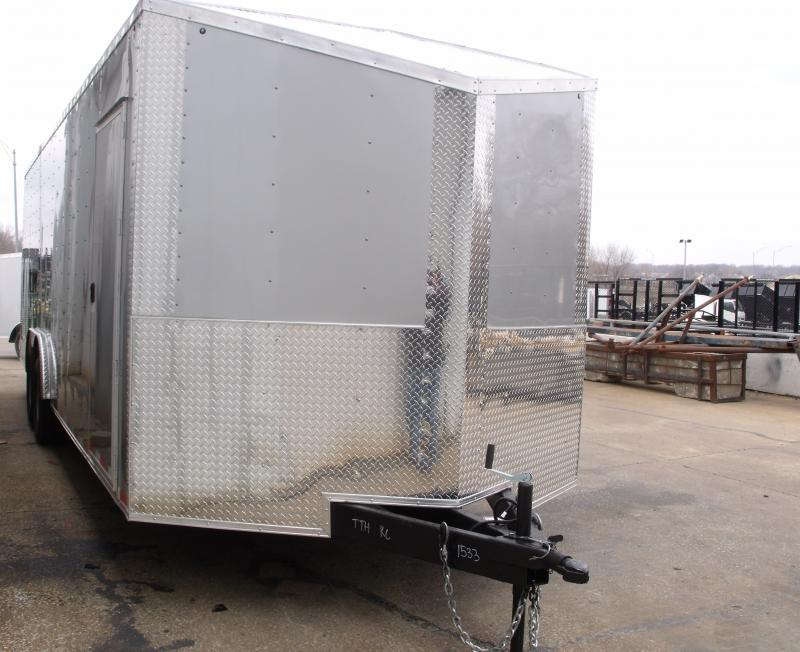 Enclosed Trailer Razor Trailer 8.5 X 24 V Nose 7' Tall Dove Tail 14000 ...