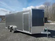 2026 E-Z Hauler 7x18 7K Aluminum Enclosed Cargo Trailer w/Spring Assist ...