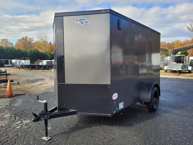 Diamond Cargo Charcoal Blackout 6' x 10' Enclosed Trailer, 3K in White ...