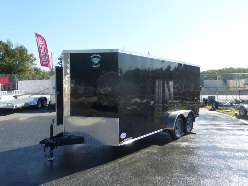 Diamond Cargo 7' x 16' Black Enclosed Trailer w/Ramp in White Marsh, MD ...