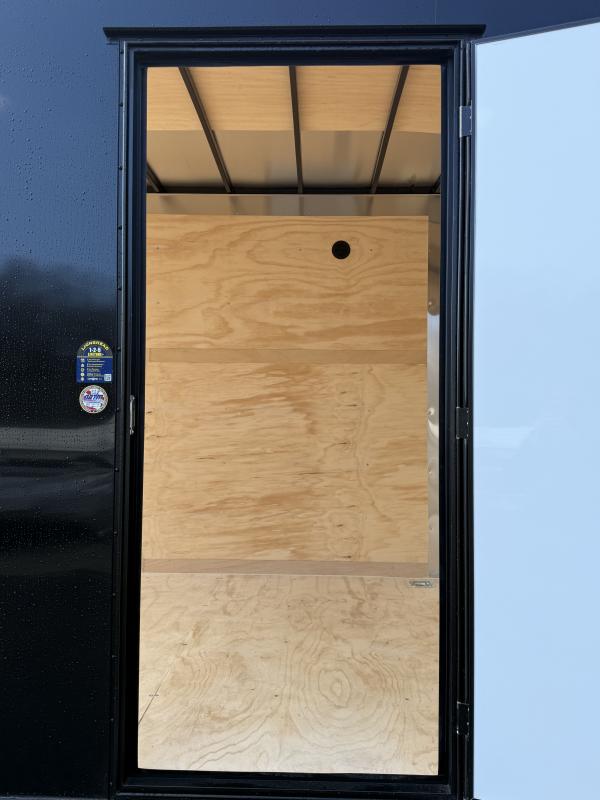 United 7' x 14' Blackout Enclosed Cargo Trailer with Ramp in White ...