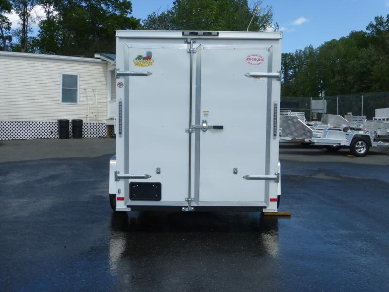 Covered Wagon 6' x 12' Enclosed Trailer with Cargo Doors | New enclosed ...