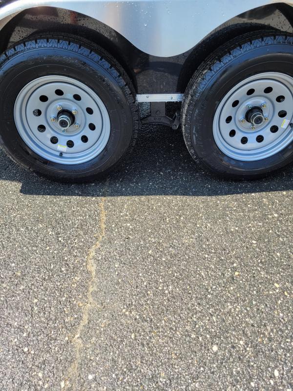 Diamond Cargo 7' x 14' Black Enclosed Trailer w/ Cargo Doors in White ...