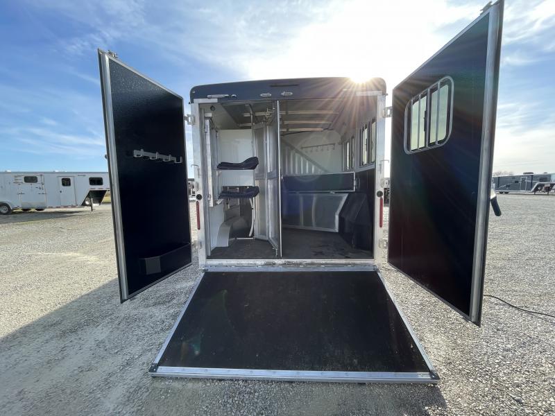 2023 Bison Trailers Silverado 8209B w/9'SW LQ GN Horse Trailer in ...